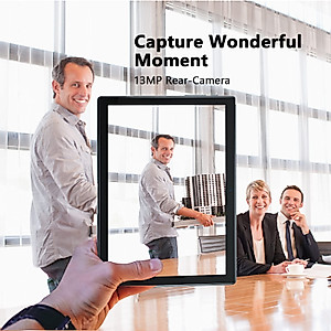 NINTAUS Tablet 10 inch, 5G WiFi Tablet with Android 9.0 OS, Octa-Core Processor Tablet PC, 2GB RAM, 32GB ROM, IPS HD Display, 13MP Front Camera, 6000mAh Battery, Bluetooth, GPS, Grey