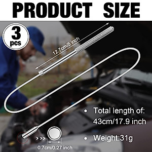 3 Pcs Bendable Magnetic Pickup Flexible Magnetic Pickup Tool Bendable Magnet Snake Pick Up Sweeper Retriever Stick 19 Inch Length