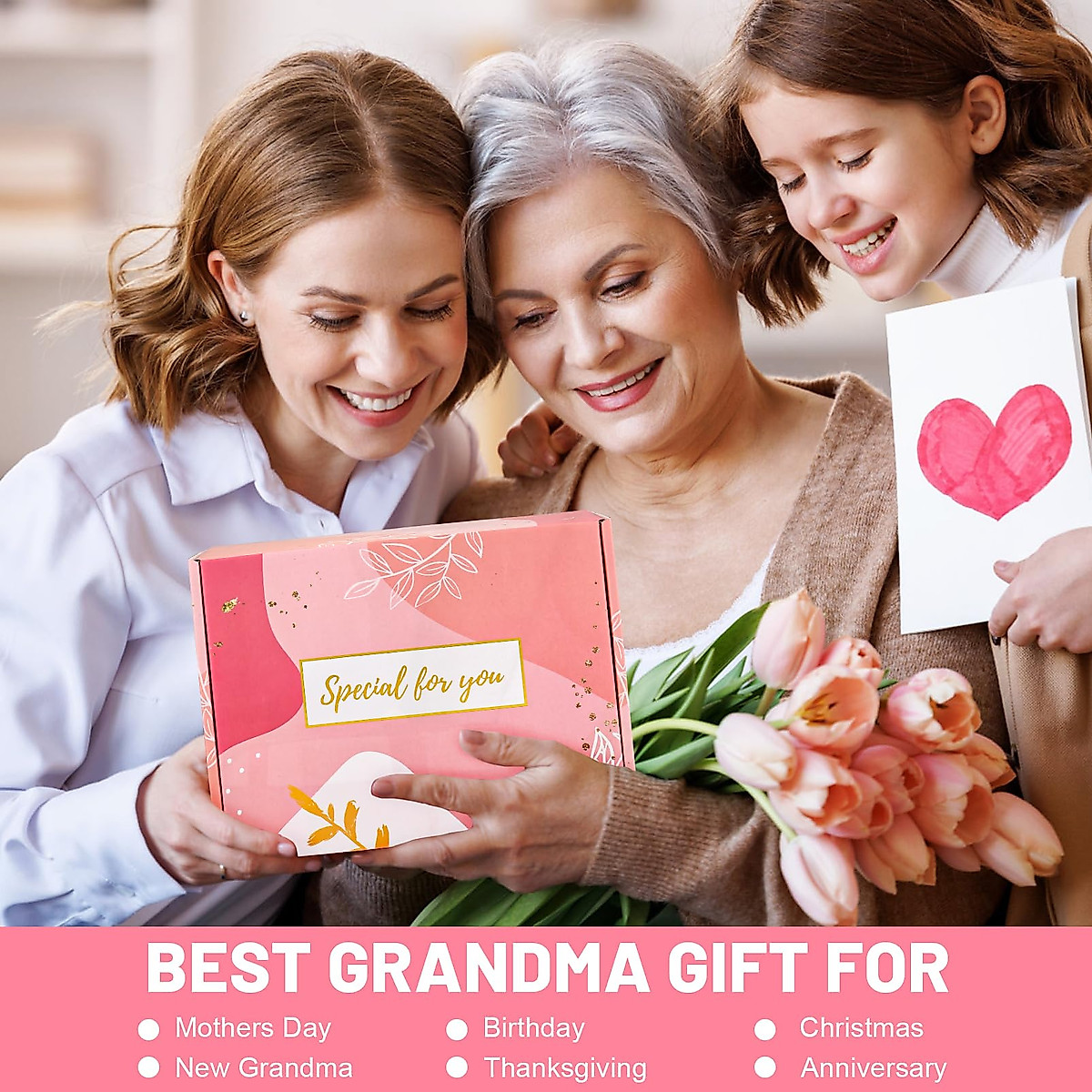 ywduoying Gifts for Grandma Birthday Gift Box From Granddaughter Best Grandma Ever Coffee Mugs Thoughtful Gifts Basket Presents for Grandmother Grandma Nana Gigi Mimi