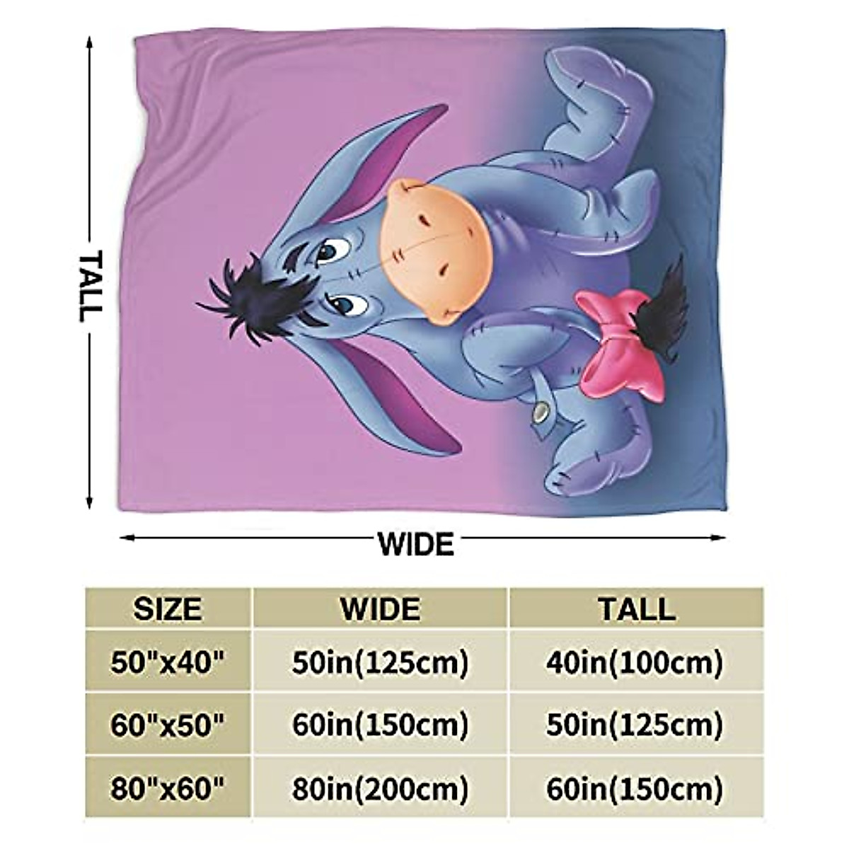 DaihAnle Soft and Warm Throw Blanket Ultra-Soft Micro Blanket Plush Bed Couch 50"x40"