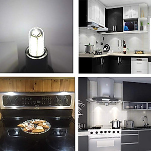 Lxcom Lighting E14 LED Bulb Refrigerator Indicator Light 1W 7Mini LED Appliance Bulb 15W Incandescent Equivalent 110V Daylight White 6000K for Fridge Oven Crystal Lamp Hood Sewing Machine Lamp,6 Pack