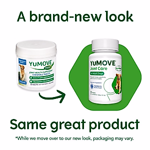 YuMOVE Hip and Joint Supplement for Dogs with Glucosamine, Chondroitin, MSM, Omega 3, Hyaluronic Acid, & Green Lipped Mussel - Dog Joint Supplement - for Adult Dogs 60 Tablets