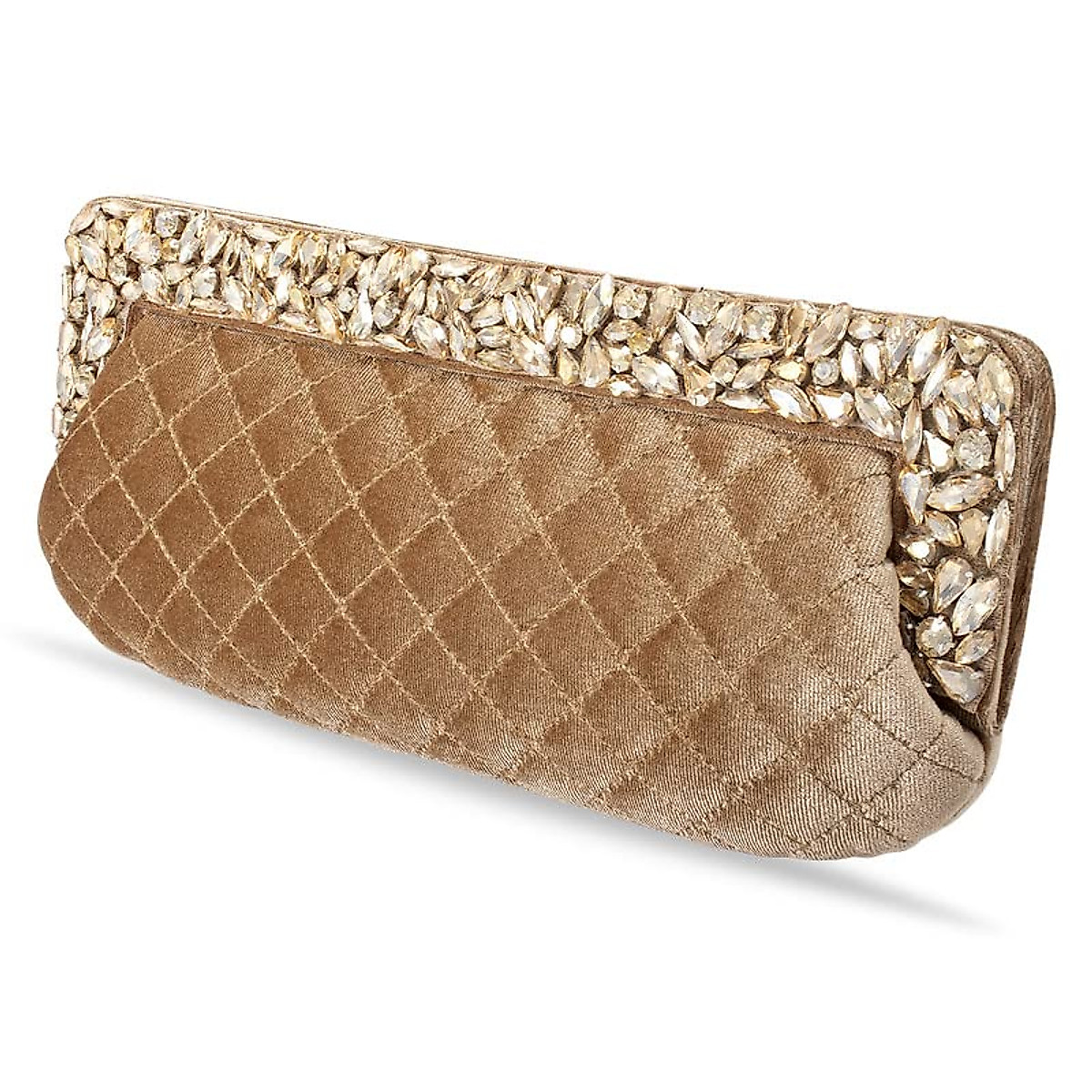 Aheli Indian Clutch Purses for Women Occasion Handmade Evening Handbags Party Bridal Clutch (C08BR), Brown