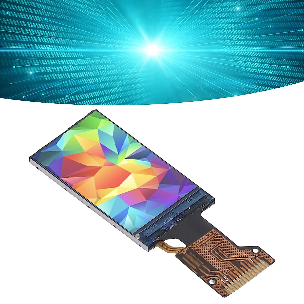 Uxsiya IPS LCD Display Screen, Low Power Consumption Easy to Install LCD Display SPI Port TFT Energy Saving 2Pcs for Home for Garage Electrical and Engineering