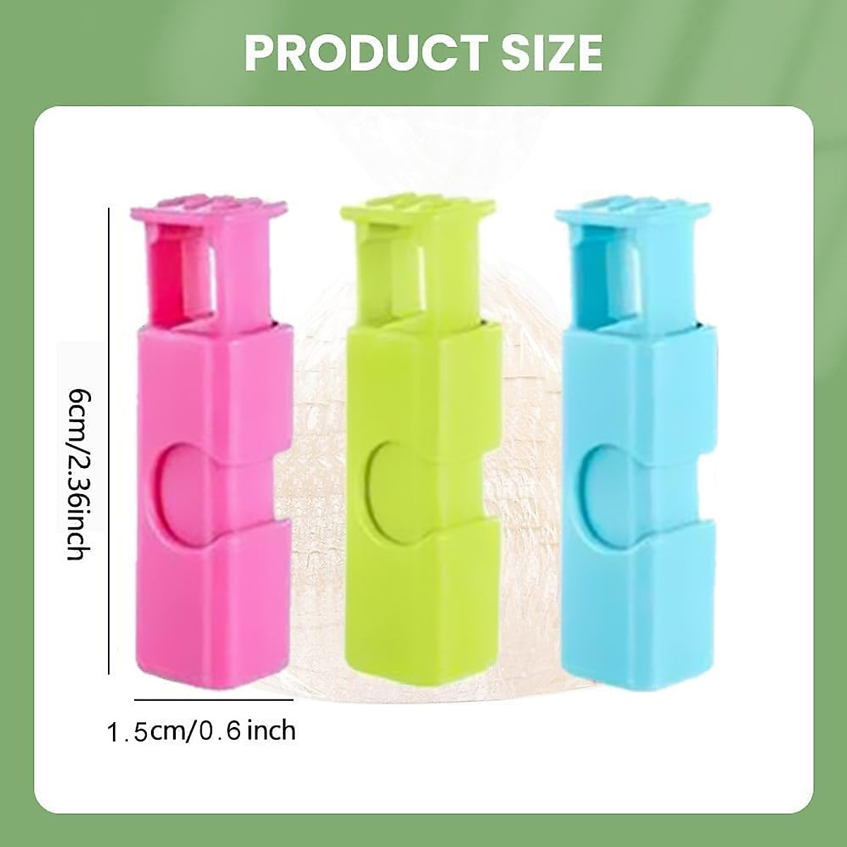 wanh Bread Bag Clips Reusable,Snack Bread Wrapper Sealing Clip to Keep Bread Fresh, Bread Ties Bag Closures Closer Cinchers,Squeeze and Lock Bread Clips for Food Storage (8Pcs Pink)