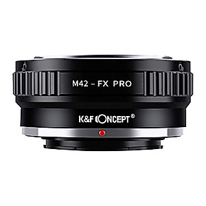 K&F Concept Lens Mount Adapter with Light-reducing Paint for M42 Lens to Fuji Fujifilm FX XPro1 X-Pro1 Camera Body