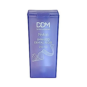 Dental Nylon Unwaxed Dental Floss with Dispenser Box (200 Yard) DDM International