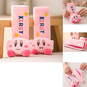 Frycihjk Kawaii Car Seat Belt Cushions Shoulder Pad -2 Pieces Cute car Decor Plush Soft Belt Protector Cushions Shoulder Pads for a More Comfortable Driving