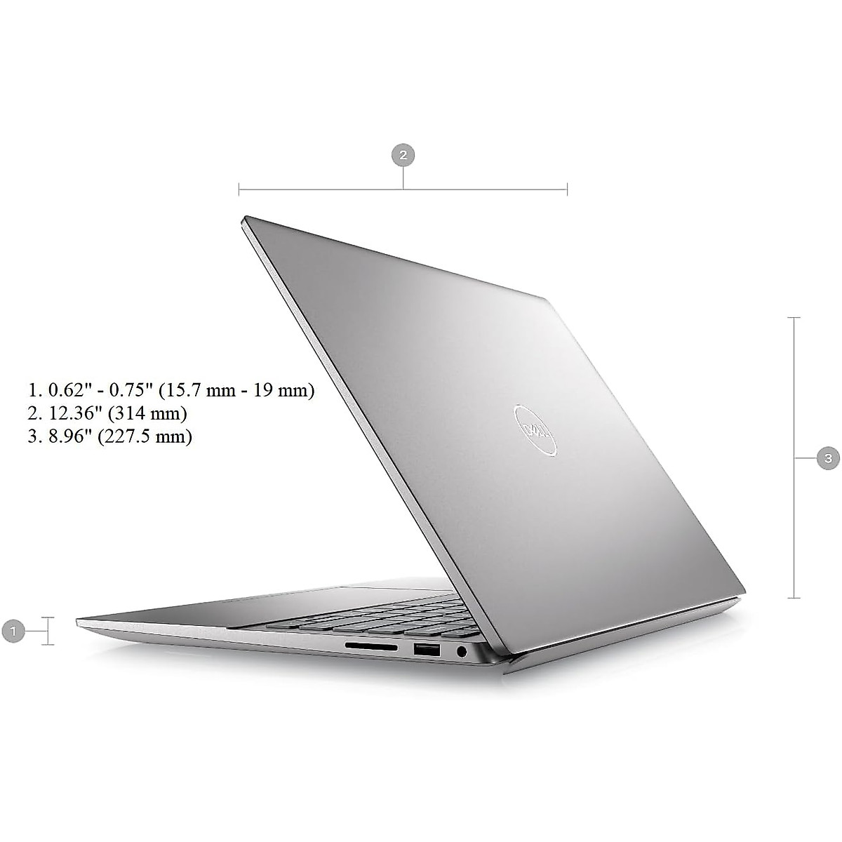 Dell Newest Inspiron 14 5425 Business Laptop FHD+ 14" Display, AMD Ryzen 7 5825U Processor,16GB,512GB SSD,Backlit Keyboard, HDMI, USB-C,WiFi, Windows 11 Pro, Platinum Silver