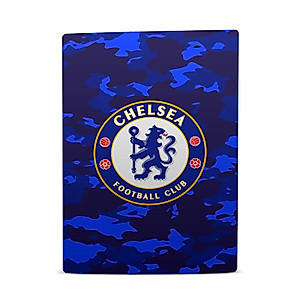 Head Case Designs Officially Licensed Chelsea Football Club Camouflage Mixed Logo Vinyl Faceplate Sticker Gaming Skin Decal Cover Compatible With Sony PlayStation 5 PS5 Digital Edition Console