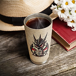 20oz Coffee Dragon Tumbler, Gifts for Coffees Lovers, Dragon Lovers, Coffees Thermos for Women, Men, Stainless Steel Double Wall Vacuum Insulated Coffee Mug, Travel Cup with Lid