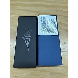 Petrified fish PFP03 Victor,3.58" K110 Satin Blade,140g Micarta Handel Flipper Liner lock Folding knife (Blue Satin)