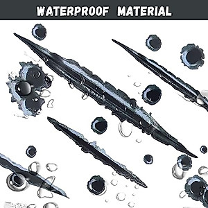 QUICTO 3D Bullet Hole Car Sticker, Car Tattoo Decoration Accessory, Prank Funny Gun Shooting Sticker Fake Bullet Shooting Sticker (Claw Mark)