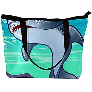 Tote Bag Women Satchel Bag Handbag Stylish Tote Handbag for Women Hobo Bag Fashion Crossbody Bag, Cartoon Shark Sea Animal