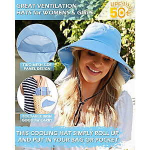 Neck Flap Sun Hat with Wide Brim, UPF 50+ Hiking Safari Fishing hat for Women Men, Sun Protection Hat for Summer Adventures