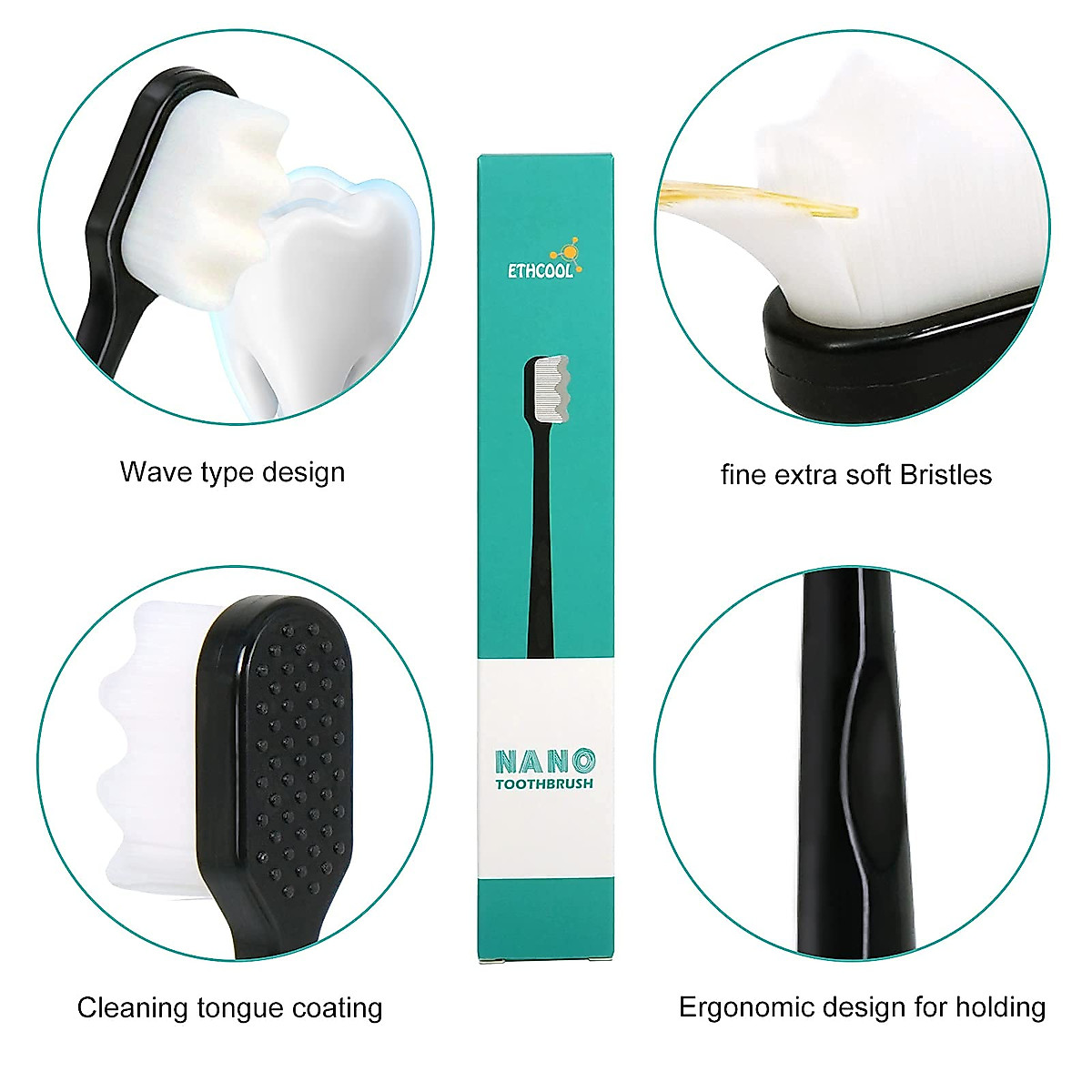 6 Pack Toothbrushes Soft Toothbrushes for Adults Extra Soft Toothbrushes for Sensitive Gums Ultra Soft Toothbrushes with 20000 Bristles for Bleeding Gums Ideal for Elder Pregnant Kids Home Travel