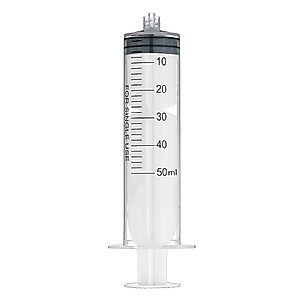 10 Pack 50ml Syringes with 14Gx1.0'' Blunt Tip Fill Needles and Storage Caps(Luer Lock) …