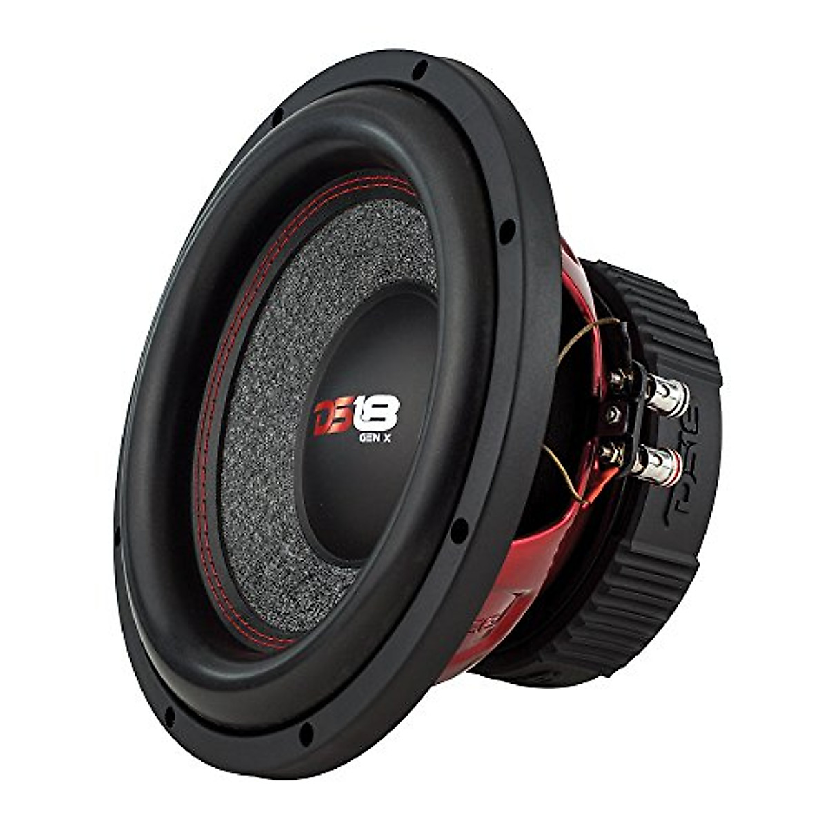 DS18 GEN-X104D Subwoofer in Black - 4 Layer Black Aluminum Voice Coil, 10", 800W Max Power, 400W RMS, Dual 4 Ohms, DVC - Powerful Car Audio Bass Speaker (1 Speaker)