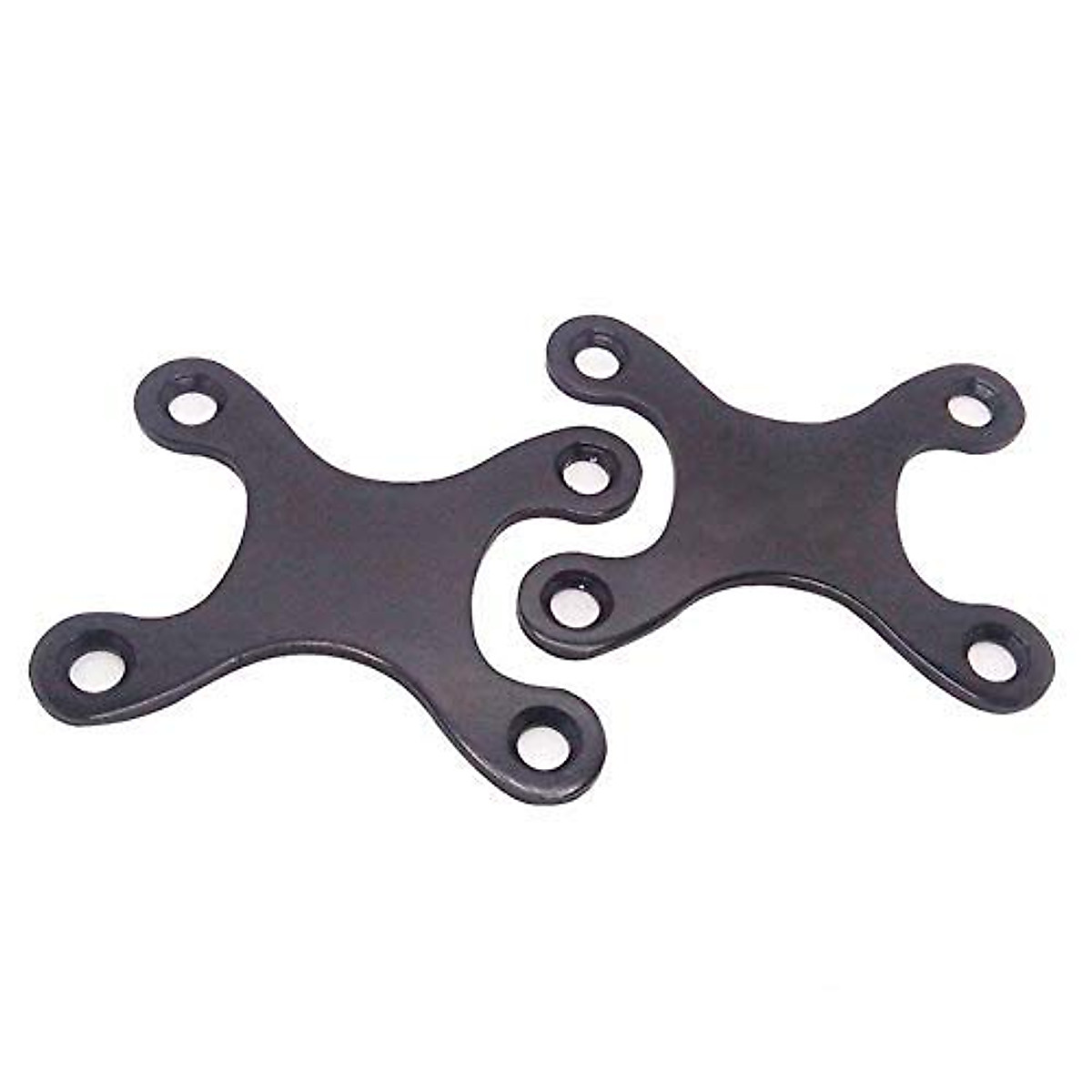 Mworld2 Screw Pads Durable Skateboard Pads Protective Gaskets, 2 Pcs Aluminum Alloy Deck Anti Sinking Hardware Round Edge with Hole Longboard Parts Accessories