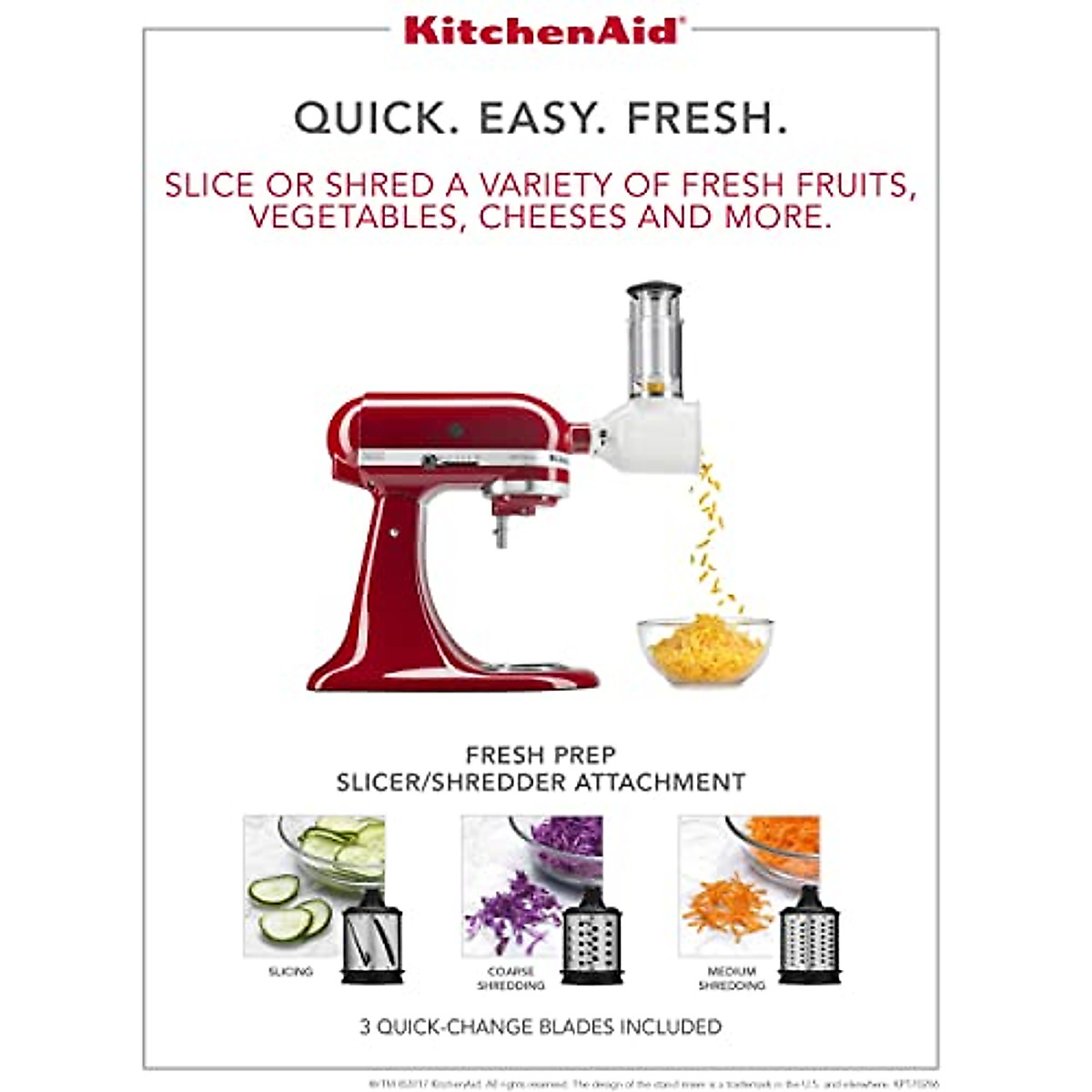 KitchenAid KSMVSAQ Fresh Prep Attachment, White
