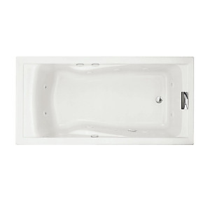 American Standard 7236V.020 Evolution 6-Feet by 32-Inch Deep Soak Whirlpool Bath Tub with Hydro Massage System I, White