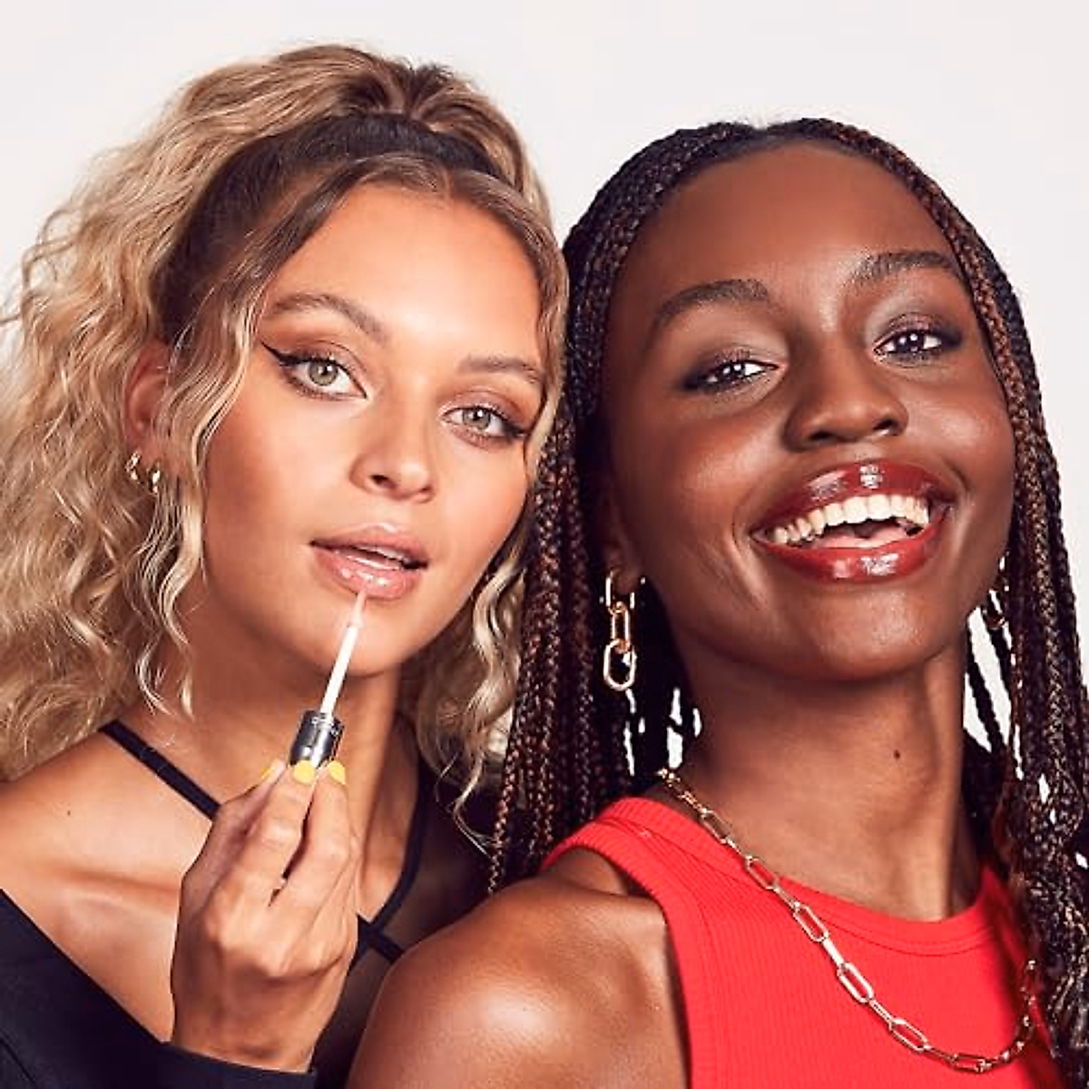 Rimmel Stay Glossy Lip Gloss - Non-Sticky and Lightweight Formula for Lip Color and Shine - 110 Dorchester Rose, .18oz