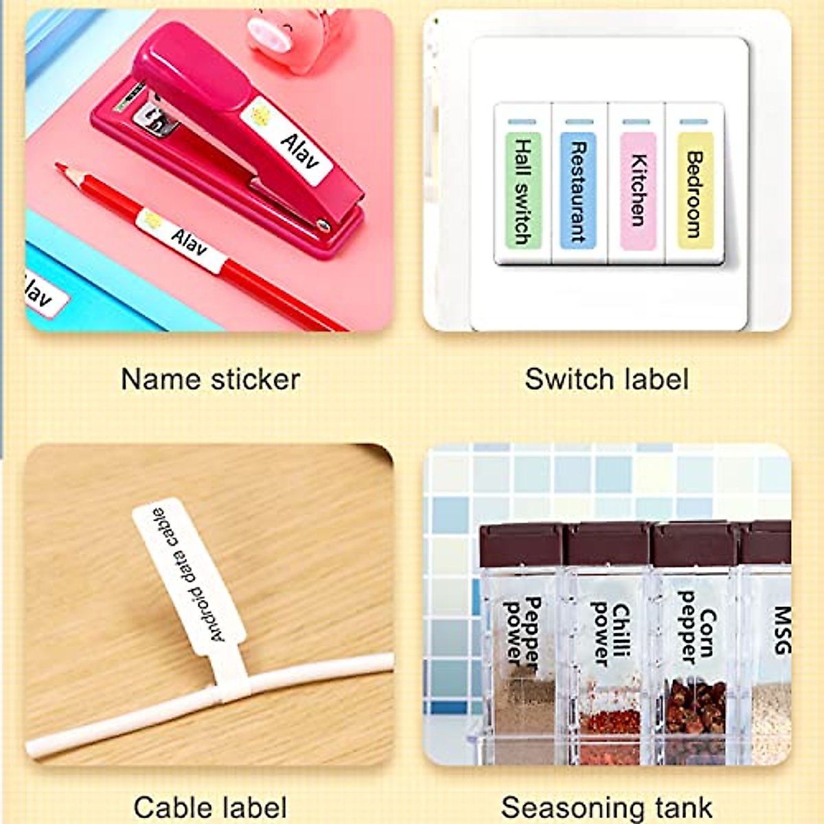 NIIMBOT Label Maker D110 for Small Labels, Smart Sticker Printer, Phone Editing, Automatic Label Recognition, USB Rechargeable