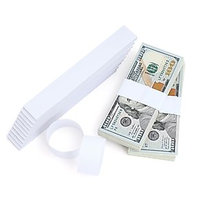 Money Bands for Cash Blank White Cash Bands Self Adhesive Currency Straps for Bill Wrappers Cash Organizer 550PCS
