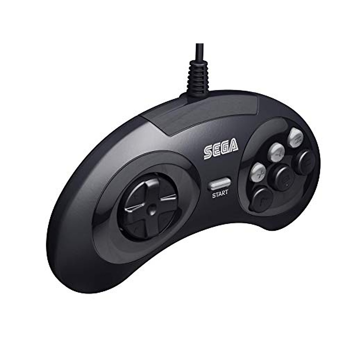 Retro-Bit Official Sega Genesis Controller 6-Button Arcade Pad for Sega Genesis - Original Port (Black)