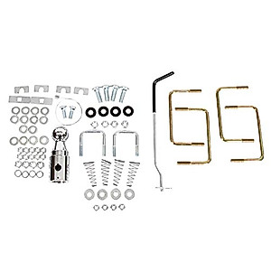 ECOTRIC Complete Gooseneck Trailer Hitch Kit Compatible with 2003-2012 Dodge RAM 1500 2500 3500 30000 LBS Black