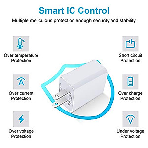 USB C Charger, 20W PD Power Adapter 2pcs USB C Box Block Brick Plug Fast Charging Base Cube for iPhone 14/13/13 Pro/12 Mini/11 Pro Max XR XS X SE 8 Plus Samsung Galaxy S22 S21 S20 Note 20 Ultra Pixel