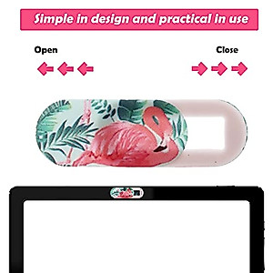 OSALADI Webcam Privacy Cover Computer Webcam Cover 3pcs Webcam Privacy Covers Flamingo Pattern Webcam Blocker for Laptop Tablet Laptop Camera Cover Laptop Camera Cover