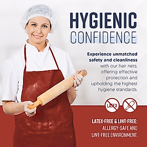 Medical Nation 21" Hair Net Disposable Bouffant Caps |CASE OF 1000, Black| Hairnets, Non-Woven, Non-Pleated Hair Cover |for Medical, Lab, Nurse, Tattoo, Food Service, Hospital, Cooking- Size 21" Black