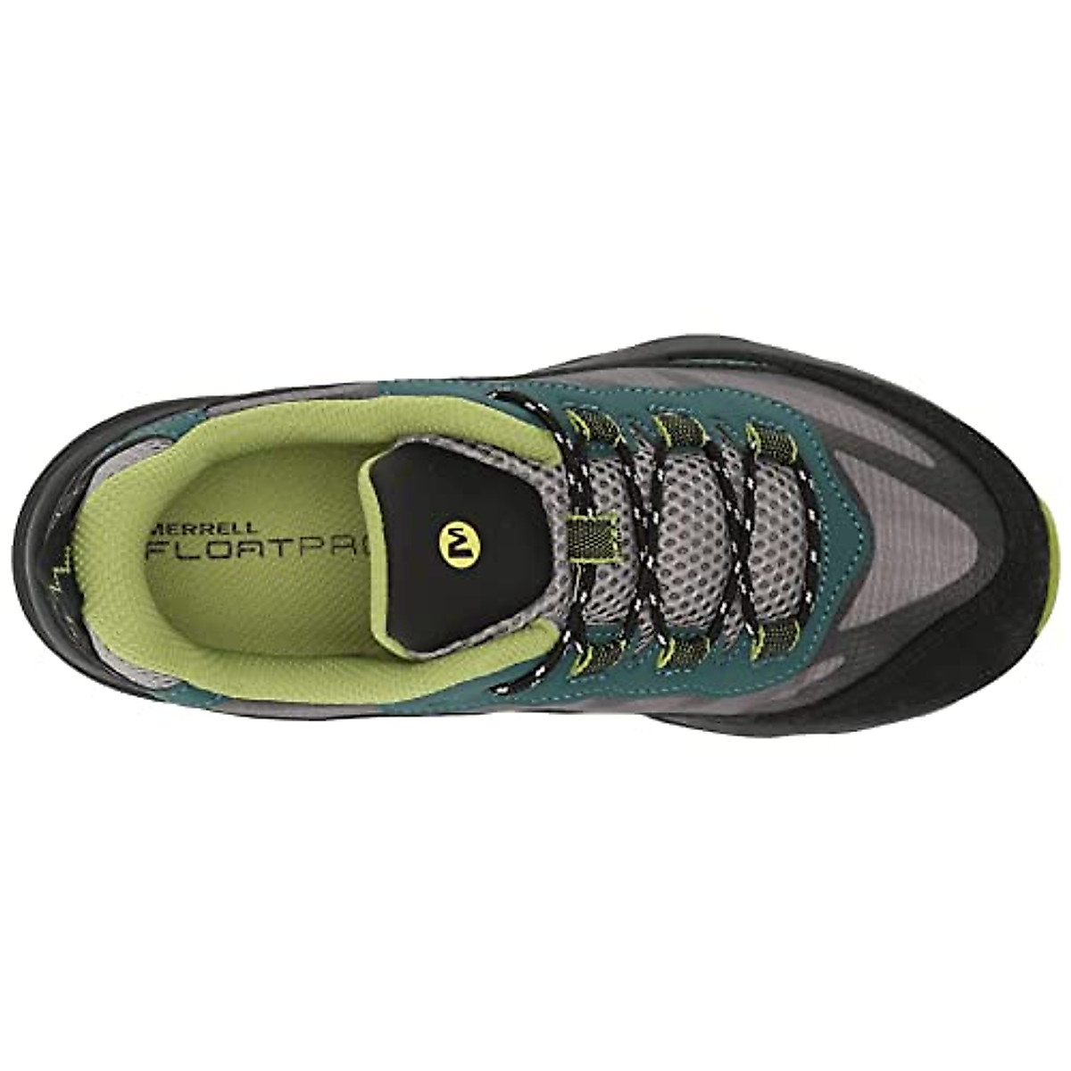 Merrell Moab Speed Low WTRPF Sneaker, Deep Green/Black, 3 US Unisex Big Kid