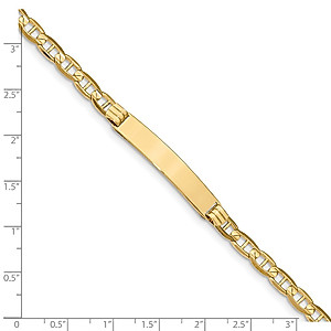 Jewels By Lux 14K Yellow Gold Anchor ID Bracelet