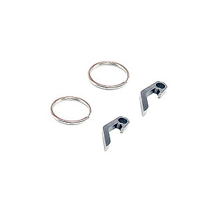 Flycheers 2 pieces Titanium alloy keychain Mini opener Beer Bottle Opener with Stainless Steel Key Rings