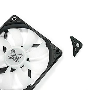 Kaze Flex 120 Slim RGB PWN - 1800RPM, 120mm x 15mm High Air Flow Computer Case Fan, Fluid Dynamic Bearing, PWN 4-Pin Connector, RGB 12V 4-Pin Connector, Single Pack, Black