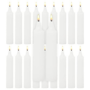4 Inch Candles Small White Spell Candles Short Taper Candle Vigil Candle Chime Candles Burn up to 3 Hours 20Pk for Religious Candles Faith Prayer and Meditation