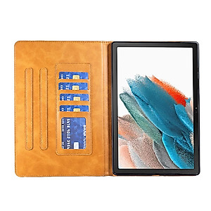 Stand Tablet Cover Premium PU Leather Case Compatible with Samsung Galaxy Tab A8 10.5" X200 / X205 (2021),Smart Magnetic Flip Fold Stand Case with Card Slot Protective Cover Compatible with Man/Woman