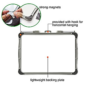 White Board Dry Erase, Small White Board 11" x 14", Magnetic Whiteboard with Marker and Magnets, Mini White Board for Kids Drawing, Easy to Hang on Walls or Magnetic Surfaces, Great for Fridge