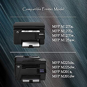 (4 Black Pack) TG Imaging Compatible CF283A Toner Cartridge Use for HP 83A CF283X Pro M201 MFP M125 M127 M225 Toner Printer