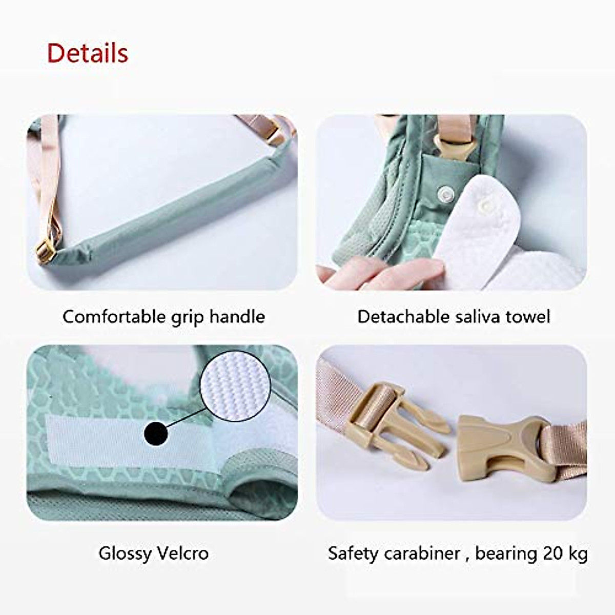 UBRAVOO Handheld Baby Walker Kids Toddler Walking Baby Toys Adjusted Baby Learning Walker Harness Keeper Walking Belt Walk Assistant,Great Gift for 7-24 Months Baby, Blue