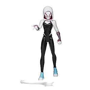 Marvel Spider-Man: Across The Spider-Verse Spider-Gwen Toy, 6-Inch-Scale Action Figure with Web Accessory, Toys for Kids Ages 4 and Up