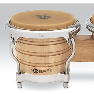 Latin Percussion LP Generation II® Bongos, Natural/Chrome