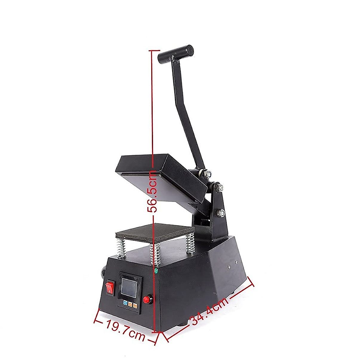 Heat Press Machine, 110V Digital Press Single Heater 600W Small Digital Label Heat Press Machine T-Shirt Logo Printing for Transfer Stickers Labels DIY Logo, 0-250℃