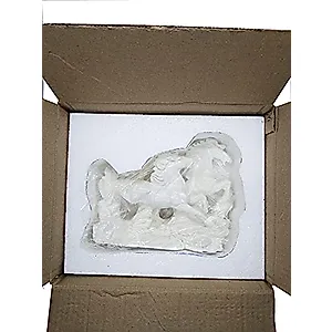 TREEMAISON Vastu White Running Horses for Prosperity | Positive Energy & Good Luck Showpiece | Resin Decor for Home & Office | Health & Wealth Enhancement