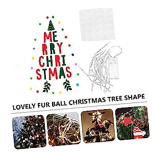 1 Set Christmas Tree with Lights Christmas Decorations LED Decor Christmas Tree Light Christmas Fairy Light Wall Felt Christmas Tree Christmas Wall Decor Xmas Ornament LED