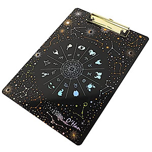 STOBOK 4pcs Teacher A Folder Board Size Portable Profile Clipboard Pattern Holder for Clip Folders Document Practical Low Letter Clipboards Conference Office Writing Exam Paper