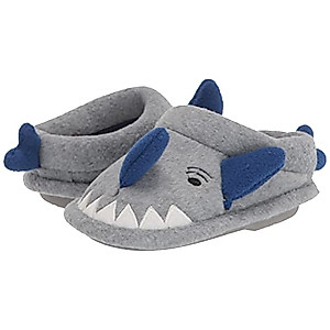 Dearfoams unisex child Clog Slipper, Shark, 1 Big Kid US