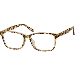 ZENNI Blue Light Blocking Glasses for Women Men Stylish Tortoiseshell TR90 Rectangle Frame Relieve Digital Screen Eye Strain Light Eyewear UV Protection